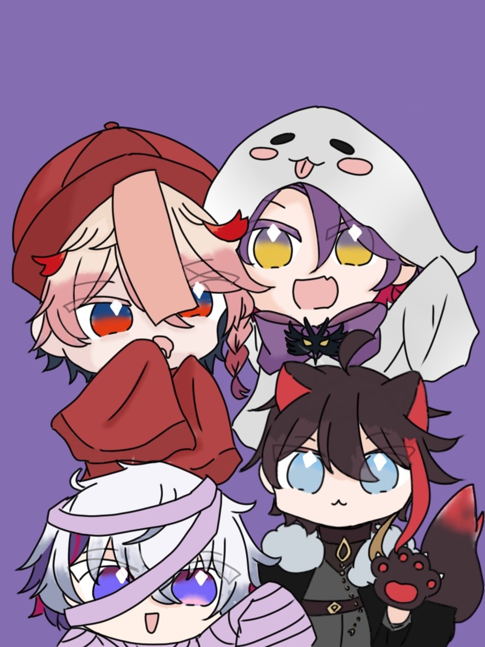 第15話：はぴはろの時の絵（宵宮イラスト部）｜無料スマホ夢小説ならプリ小説 byGMO